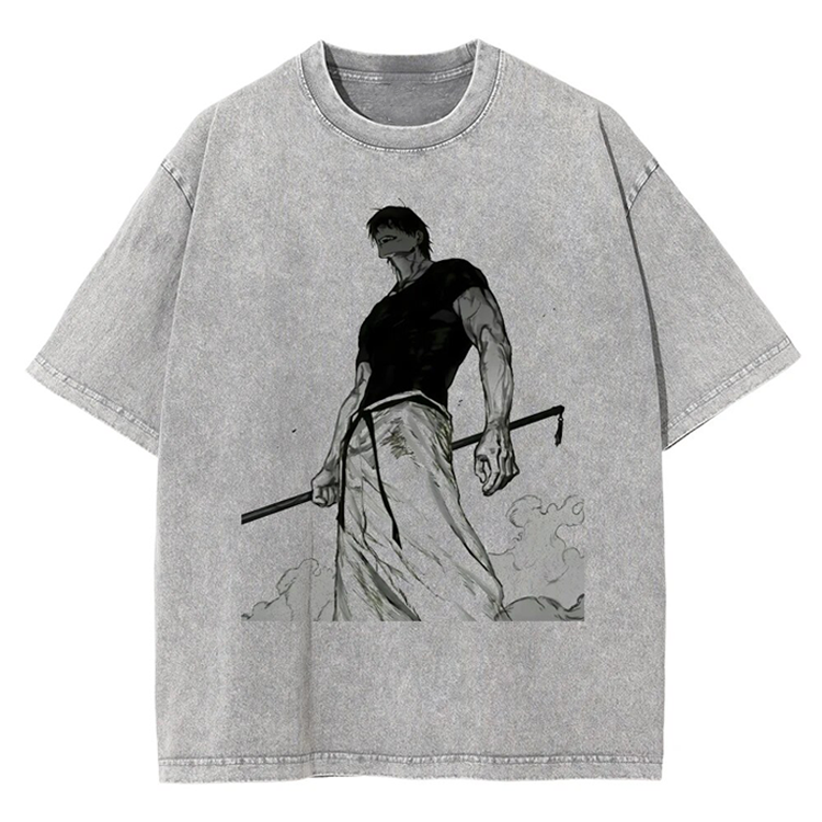 Toji Grey Vintage Tee – SKRT